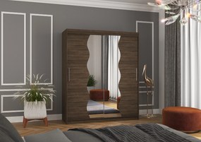 ADRK Furniture Posuvná skříň s zrcadlem KANSAS 180 ADRK-SW-KAN-CH-180