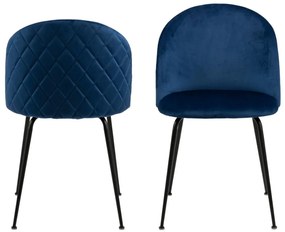 Jídelní židle Louise tmavě modrá