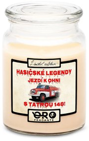Svíčka Hasičské legendy – Tatra 148 (Vůně svíčky: Vanilka)