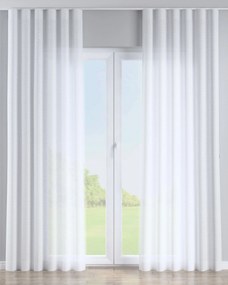 Závěs na řasící pásce wave barva bílá látka poloprůhledná, pletený vzor