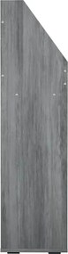 Dětský regál na časopisy betonově šedý 71x30x114 cm kompozit 339531