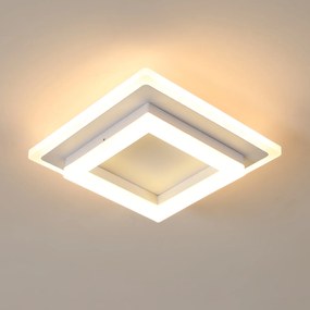 Stropní svítidlo Led lustr Čtvercové nástěnné svítidlo přisazené Moderní 24W