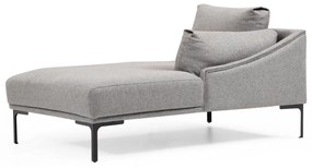 Designová rohová sedačka Pallavi 255 cm šedá - pravá