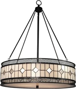 Kovové závěsné svítidlo se skleněným stínidlem ø 60 cm Waldorf – Premier Housewares