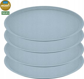 Sada jídelních talířů 255 mm 4 ks Koziol Connect Plate modrá