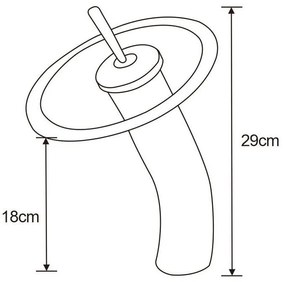 Mexen Niagara vysoká umyvadlová baterie, chromová, 745610-00