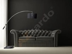 Retro stojací lampa Bianca chrom/černé