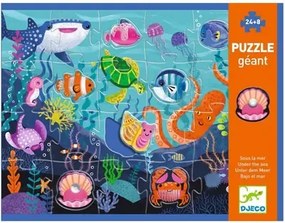 DJECO Puzzle Tactilo sea / 24+8 dílků / od 3 let