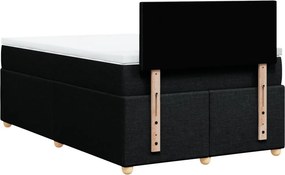 Box spring postel s matrací černá 120x190 cm textil 3286614