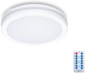 LED Koupelnové stropní svítidlo se senzorem LED/12W/230V pr. 20 cm bílá + DO