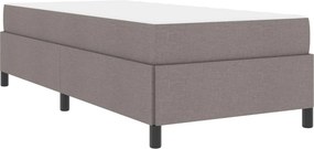 Postel s boxspringem Taupe 90 x 200 cm textil 3398833