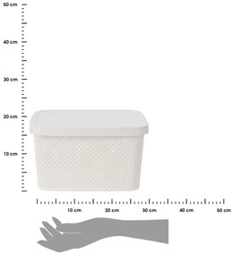 Úložný koš Simple plus 27 cm bílý