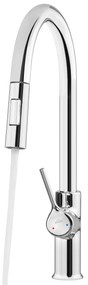 Invena Farsala, dřezová baterie s výsuvnou 2-funkční výlevkou h-433, chromová, INV-BZ-40-U01-S
