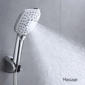Mereo sprchová souprava nástěnná baterie Mada 150 mm hlavová sprcha bez příslušenství bílá CBE60101SJM