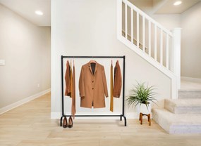 Stojan na oblečení Lara 120x38x120 – černá