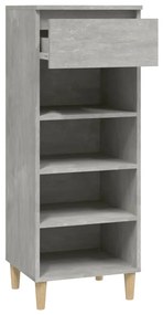Botník betonově šedý 40x36x105 cm kompozitní dřevo - Default Title