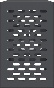 vidaXL Ochrana klimatizace Antracit 110 x 50 x 80 cm Ocel [865906]