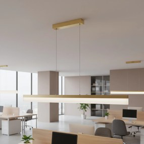 Toolight Toolight, LED stropní svítidlo 120cm, APP1694-CP, zlatá matná, OSW-07891