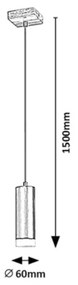 Rabalux 72121 - Lustr na lanku TORAS 1xGU10/5W/230V dub
