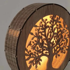 Strom života LED lampa | Dřevěná dekorace domova| SENTOP LED0602