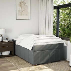 Box spring postel s matrací tmavě šedá 120x200 cm textil 3285464