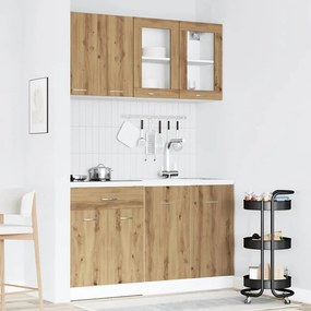 4dílná sada kuchyňských skříněk "Lyon" Artisan Dub, dřevěné podlahy 3328574