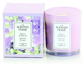 Vonná svíčka ve skle THE SCENTED HOME - FREESIA & ORCHID (frézie a orchidej), 42 hodin