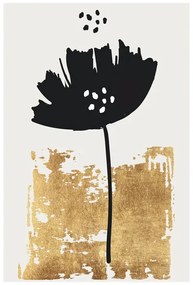 Plakát, Obraz - Kubistika - Black poppy, (40 x 60 cm)