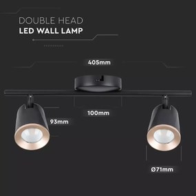 LED Solution Černé stropní LED svítidlo 12W Barva světla Teplá bílá