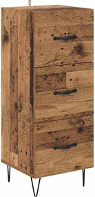 Vysoký bufet Staré dřevo 34,5 x 34 x 90 cm Kompozitní dřevo 3402723