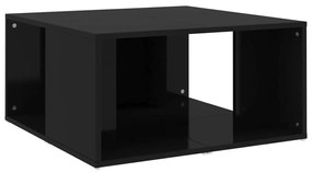 Konferenční stolky 4 ks černé lesklé 33x33x33 cm dřevotříska - Default Title