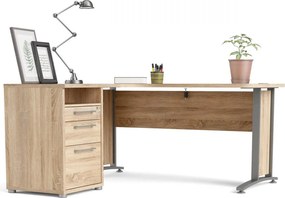 FALCO Psací stůl Office 80400/44 dub sonoma/silver grey