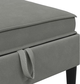 Sada nábytku do obývacího pokoje 5 ks Tmavě šedá Textil 3413806