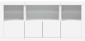 Příborník s LED osvětlením bílý 142,5 x 37 x 67 cm 3209065