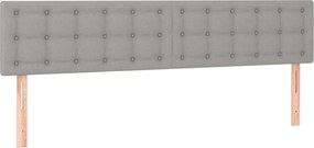 Box spring postel s matrací světle šedá 200 x 200 cm textil 3140961