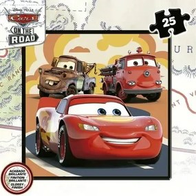EDUCA Puzzle v kufříku Auta 4v1 / (12  16  20  25 dílků) / od 3 let