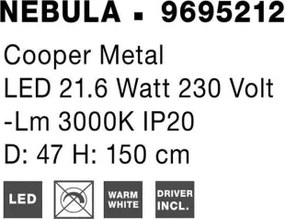 Závěsné LED svítidlo NOVA LUCE NEBULA 21,6W 3000K 9695212