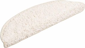 Schodové rohože 30 ks 56 x 17 x 3 cm bílé půlkulaté 3365805