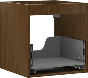 Mexen Box-A, závěsná skříňka 45 cm, 1 zásuvka, ořech, 91AX0-0450-470-1-86
