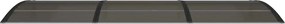 Vchodová stříška černá 300 x 100 cm polykarbonát 153575