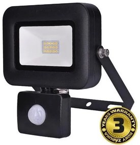 Led reflektor solight led reflektor se senzorem led/10w/230v ip44