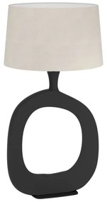 Eglo 390424 - Stolní lampa DIEZMA 1xE27/60W/230V 88 cm černá/krémová