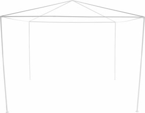 Zahradní párty stan, bílá, 3x3 m, TEKNO TYP 1