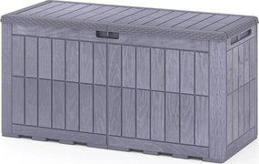 Costway Úložný box odolný proti povětrnostním vlivům 380 L venkovní úložný box