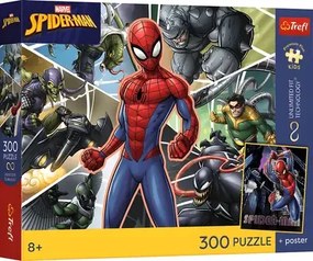 TREFL Puzzle Premium Plus Kids Spiderman: Skrytý hrdina / 300 dílků /