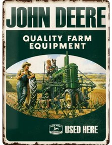 Postershop Plechová cedule - John Deere (Quality Farm Equipment) 40x30 cm