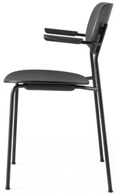 AUDO (MENU) Židle Co Chair s područkami, Black / Black Oak