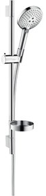 Hansgrohe Raindance Select S, sprchová souprava 120 3jet se sprchovou tyčí 90 cm a miskou, chromová, HAN-26631000