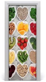 Fototapeta na dveře samolepící zdravá strava 75x205 cm