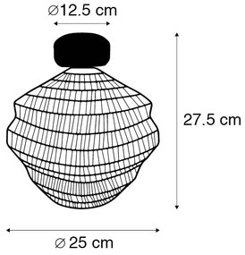 Orientální stropní svítidlo zlaté 25 cm - Vadi